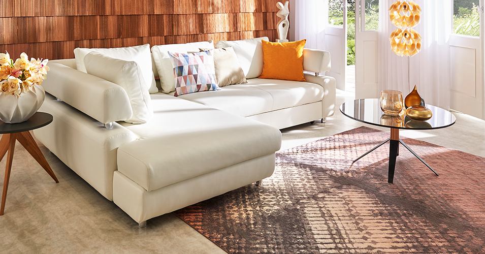 switch Ecksofa Falcao | Grundfunktion, Wollweiß