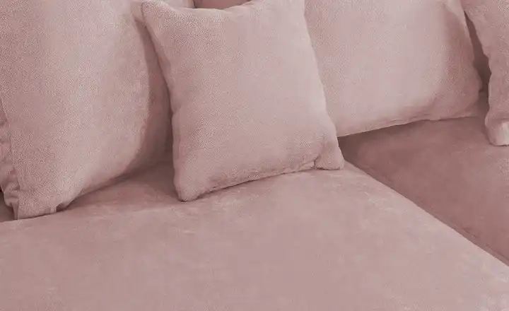 smart Ecksofa Lionore | Altrosa, Webstoff