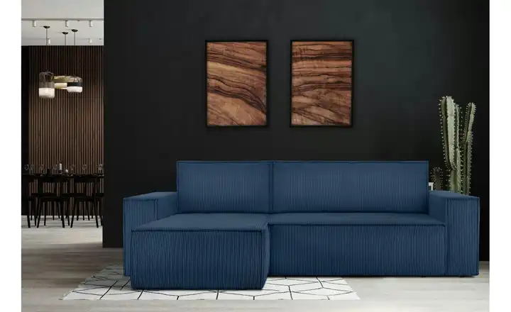 KONSIMO Ecksofa Napi | 262 cm, Breite Armlehnen